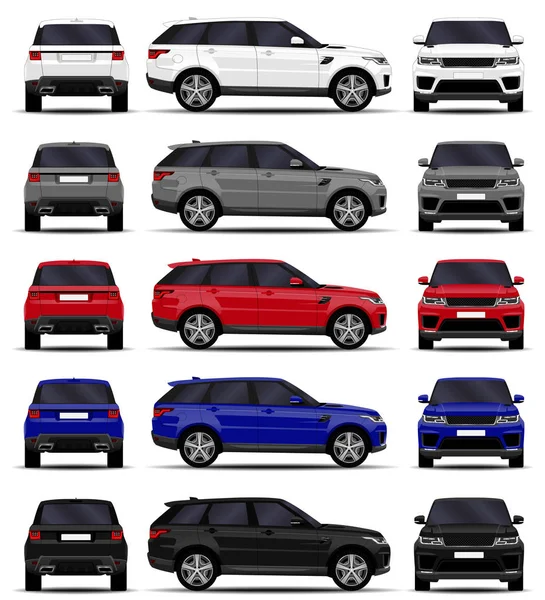 Realistic car. set Stock Vector by ©chel11 127787164