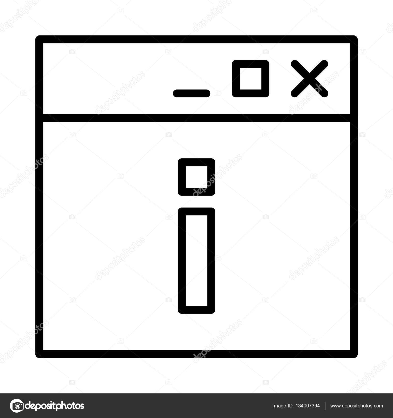 Pc window icon Stock Vector by ©everydaytemplate 134007394