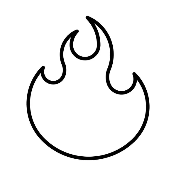 Fire flame outline Vector Art Stock Images | Depositphotos