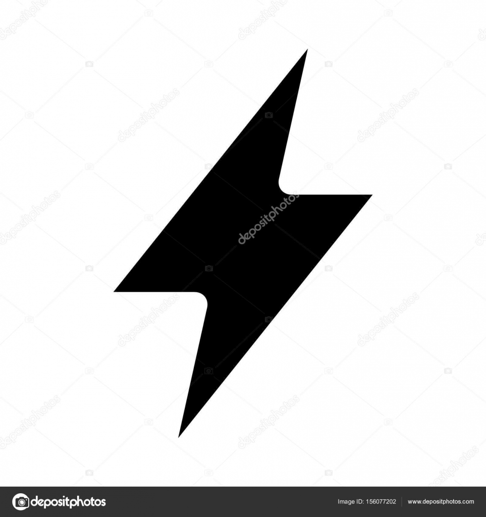 Lightning icon illustration Stock Vector by ©everydaytemplate 156077202