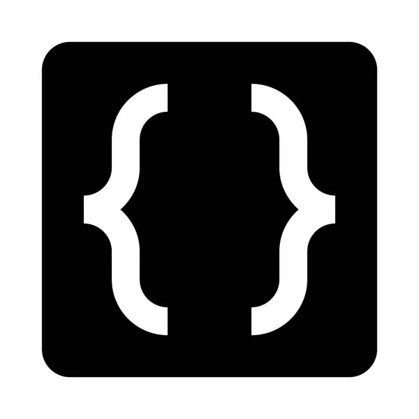 Icono de corchetes imágenes de stock de arte vectorial | Depositphotos