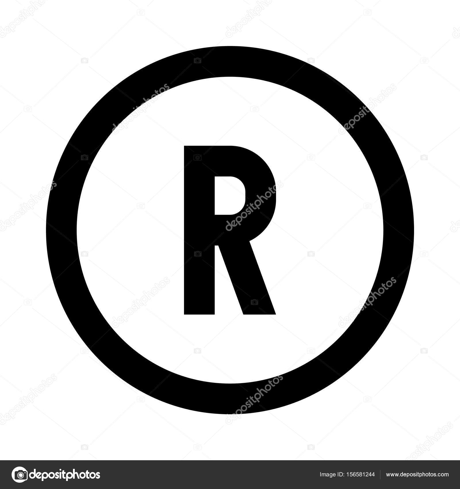 Registered trademark icon illustration — Stock Vector ...