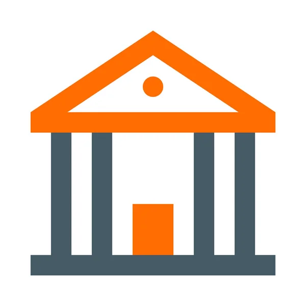 Bank Icon Flat Design Style Stock Vector by ©everydaytemplate 321845694