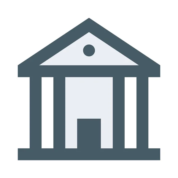 Bank Icon Flat Design Style Stock Vector by ©everydaytemplate 321845694