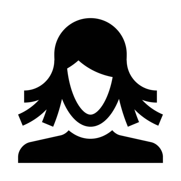Female User Icon Simply Vector Illustration Stock Vector by ...