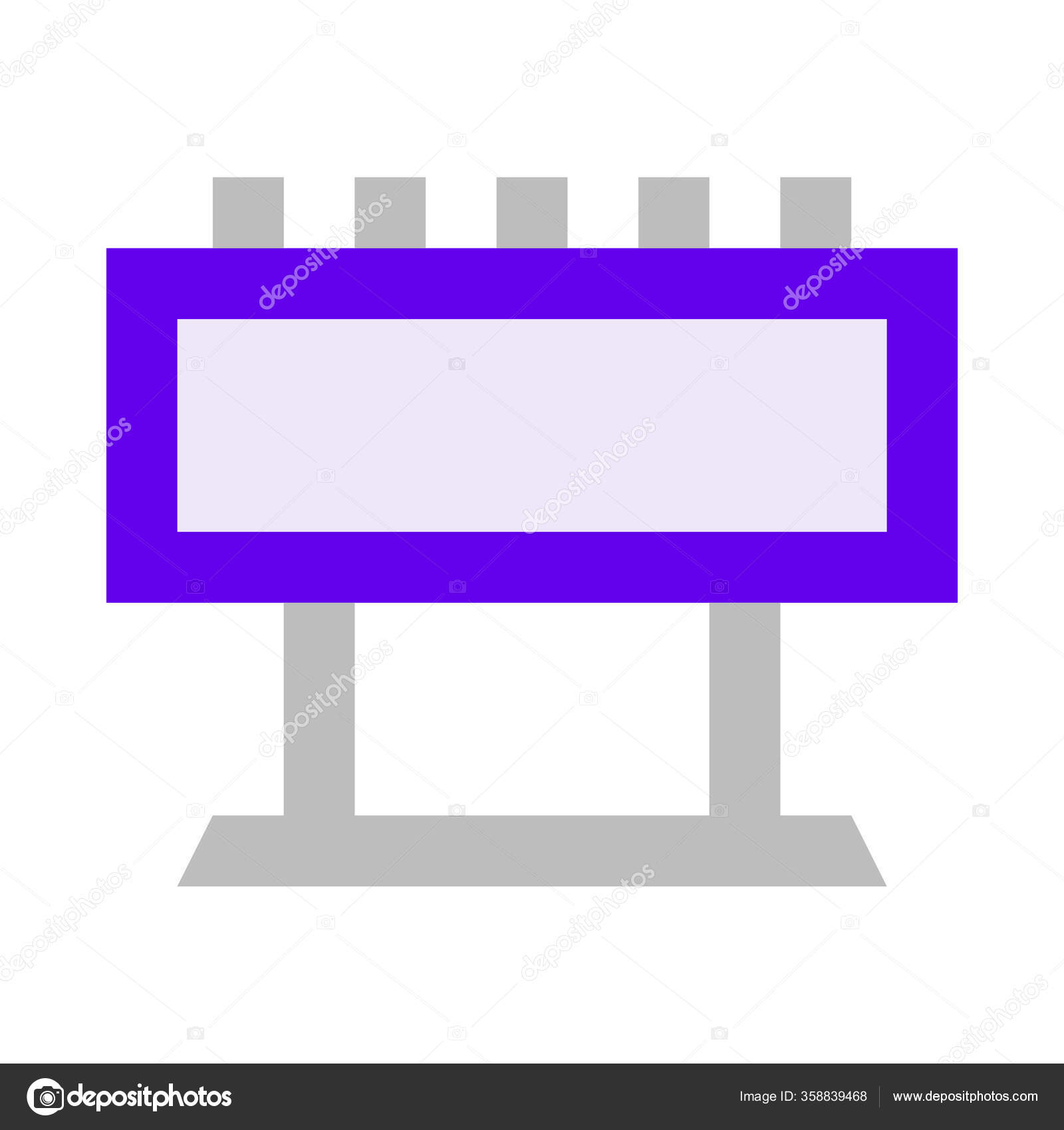 Advertising Advertisement Billboard Shield Simple Icon Vector ...