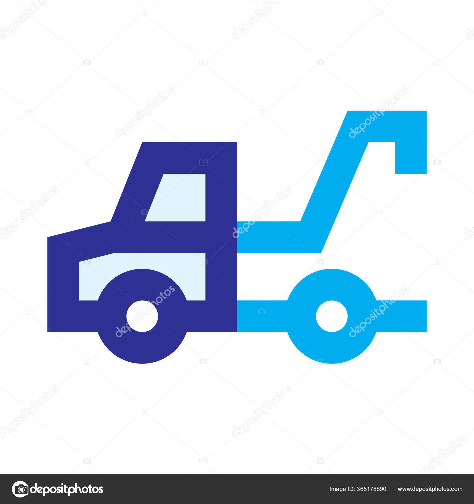 Camión Destructor Icono Simple Ilustración Vectores Vector de stock por ...