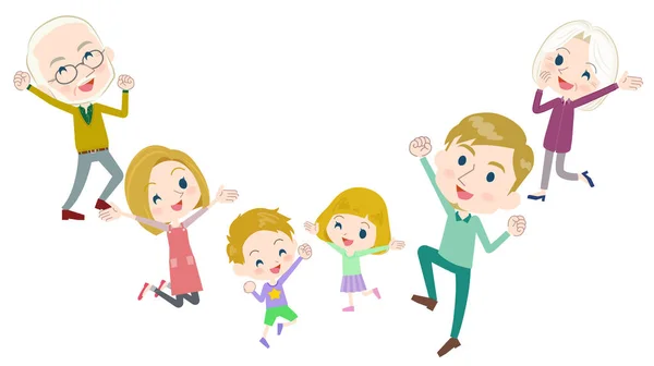 Three generations Vector Art Stock Images | Depositphotos