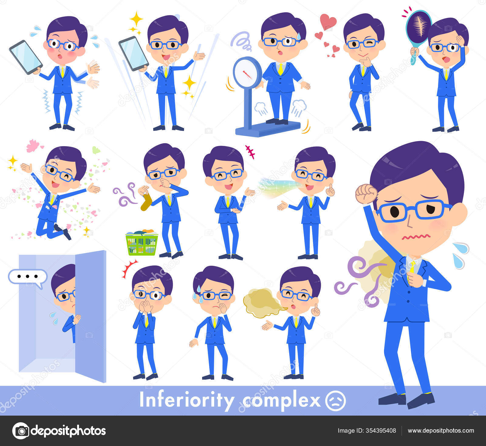 Set Men Inferiority Complex Actions Suffering Smell Appearance It's ...