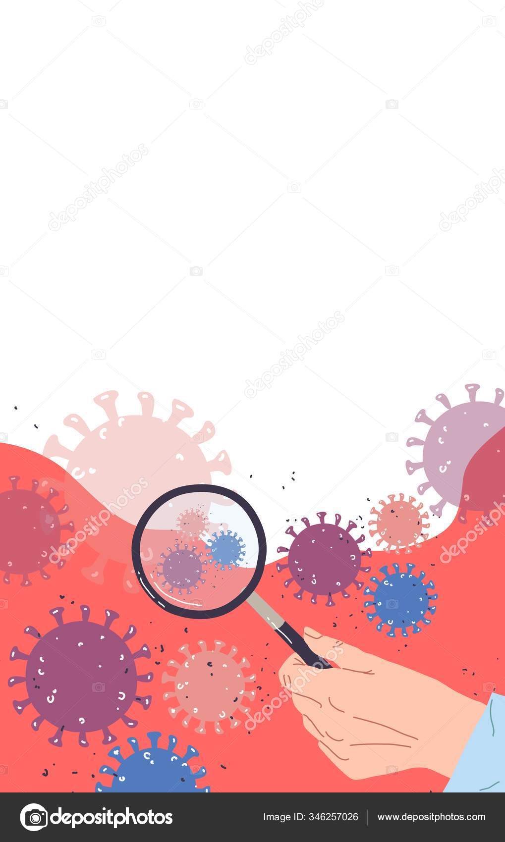 Dangerous virus. laboratory infection test. vector illustration Stock ...
