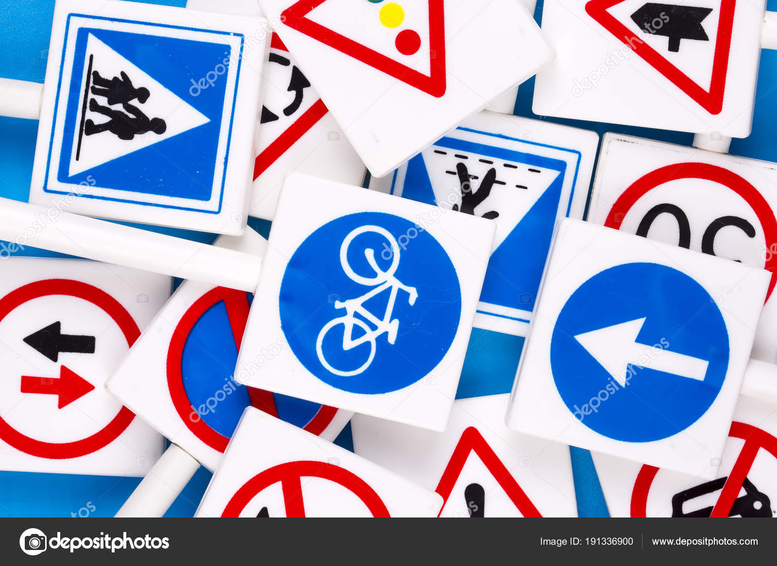 Traffic Signs Background Stock Photo by ©EsinDeniz 191336900