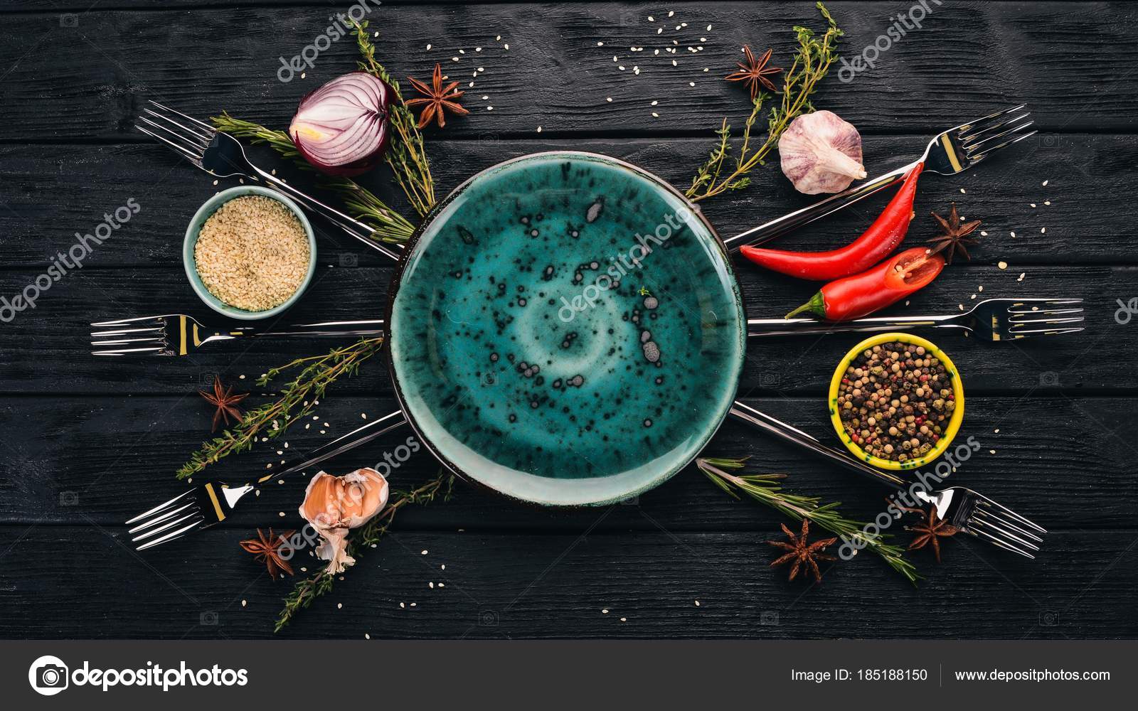 Breakfast Lunch Dinner Serving Table Dishes Vegetables Top View Free ...