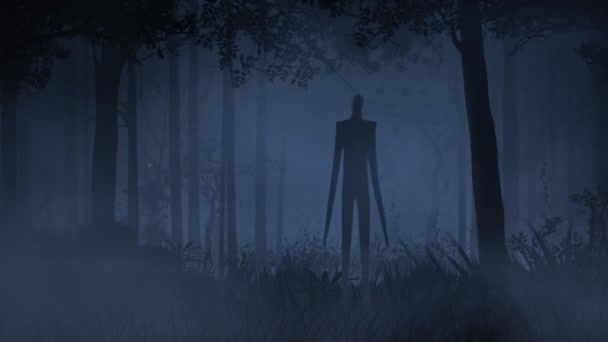 Scary Slender Man In The Woods