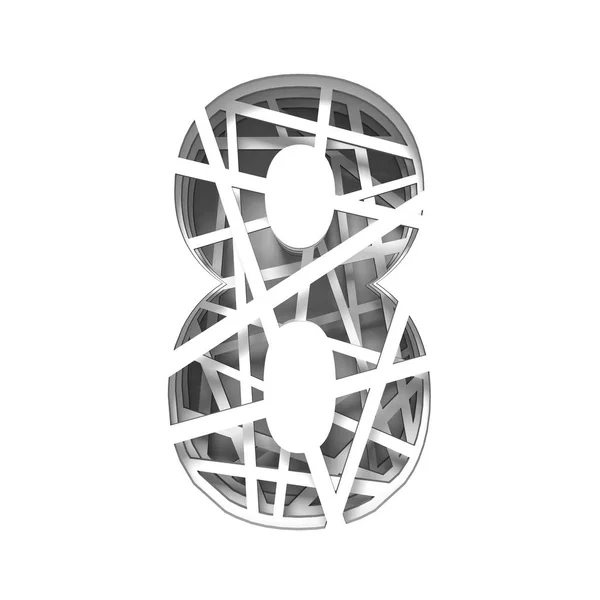 Colorful paper cut out font Number 8 EIGHT 3D Stock Photo by ©djmilic ...