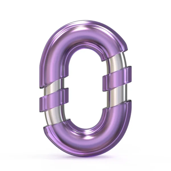 Brushed metal font Letter O 3D — Stock Photo © djmilic #332960942
