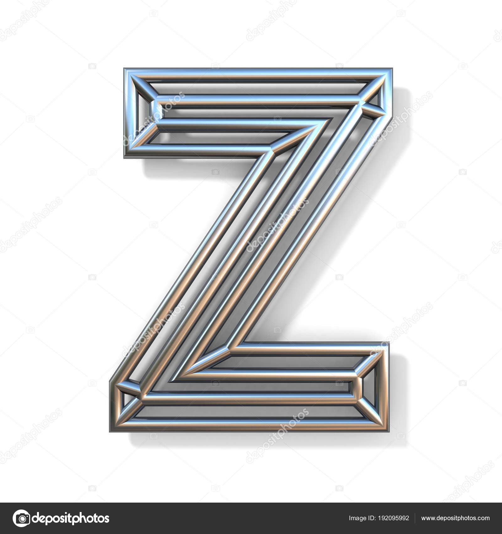 Wire outline font letter Z 3D — Stock Photo © djmilic #192095992