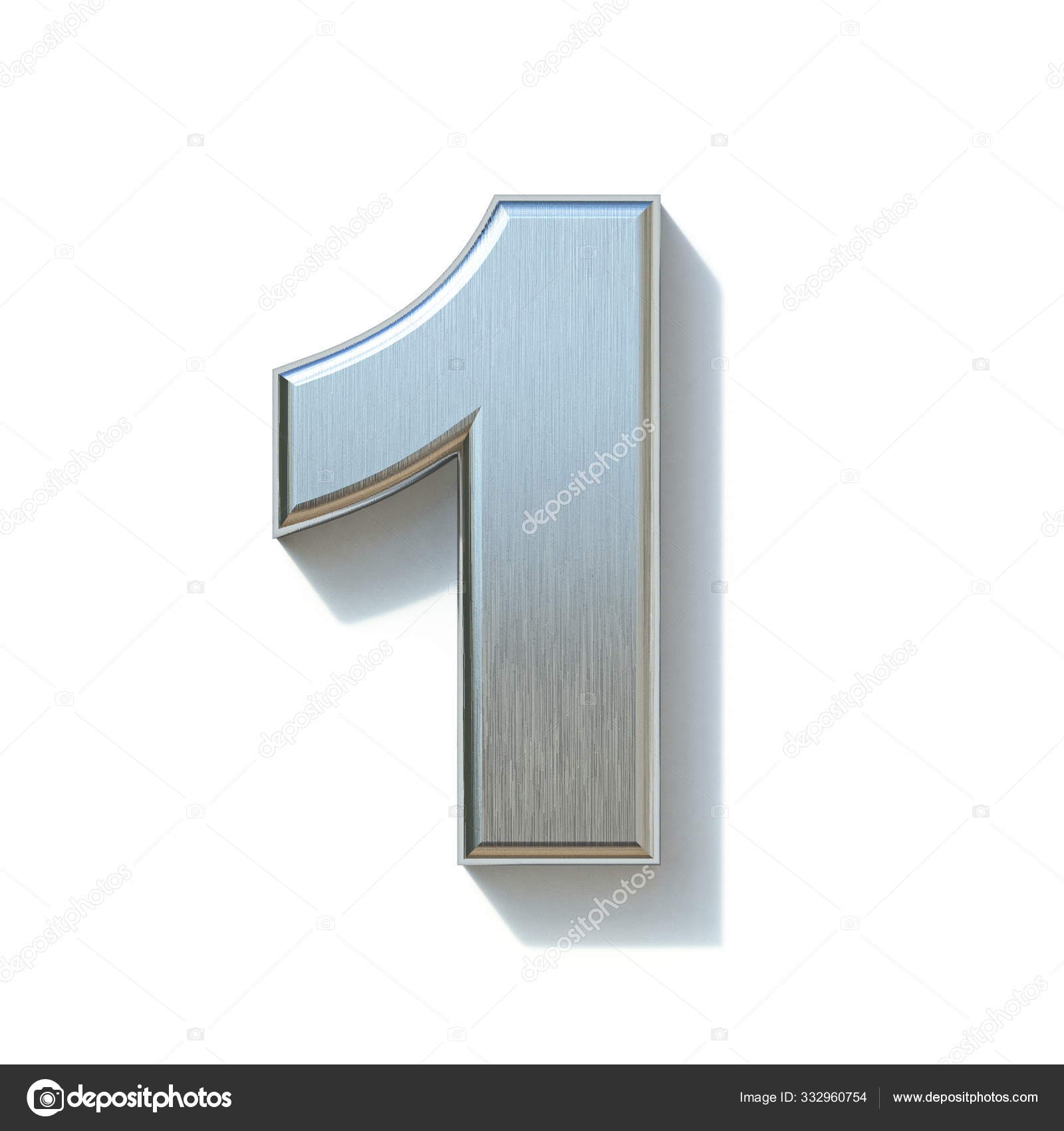 Brushed metal font Number 1 ONE 3D — Stock Photo © djmilic #332960754 Brushed metal font Number 1 ONE 3D — Stock Photo © djmilic #332960754