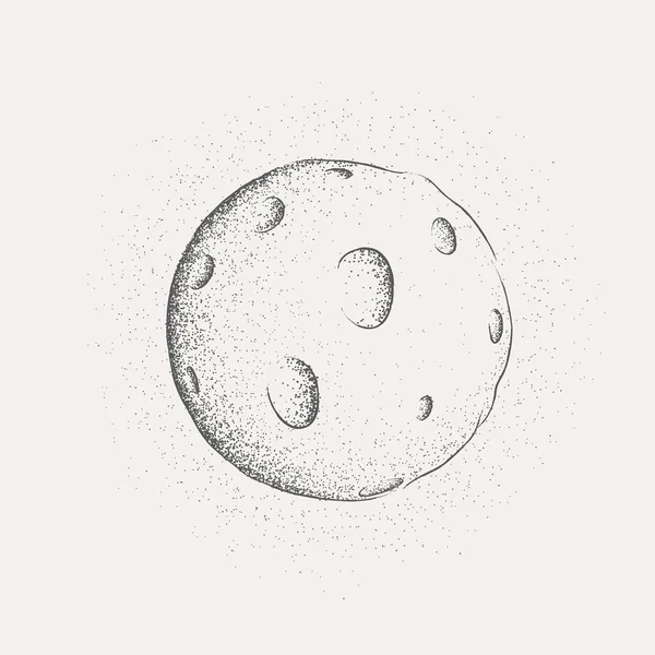 Full Moon Pencil Drawing
