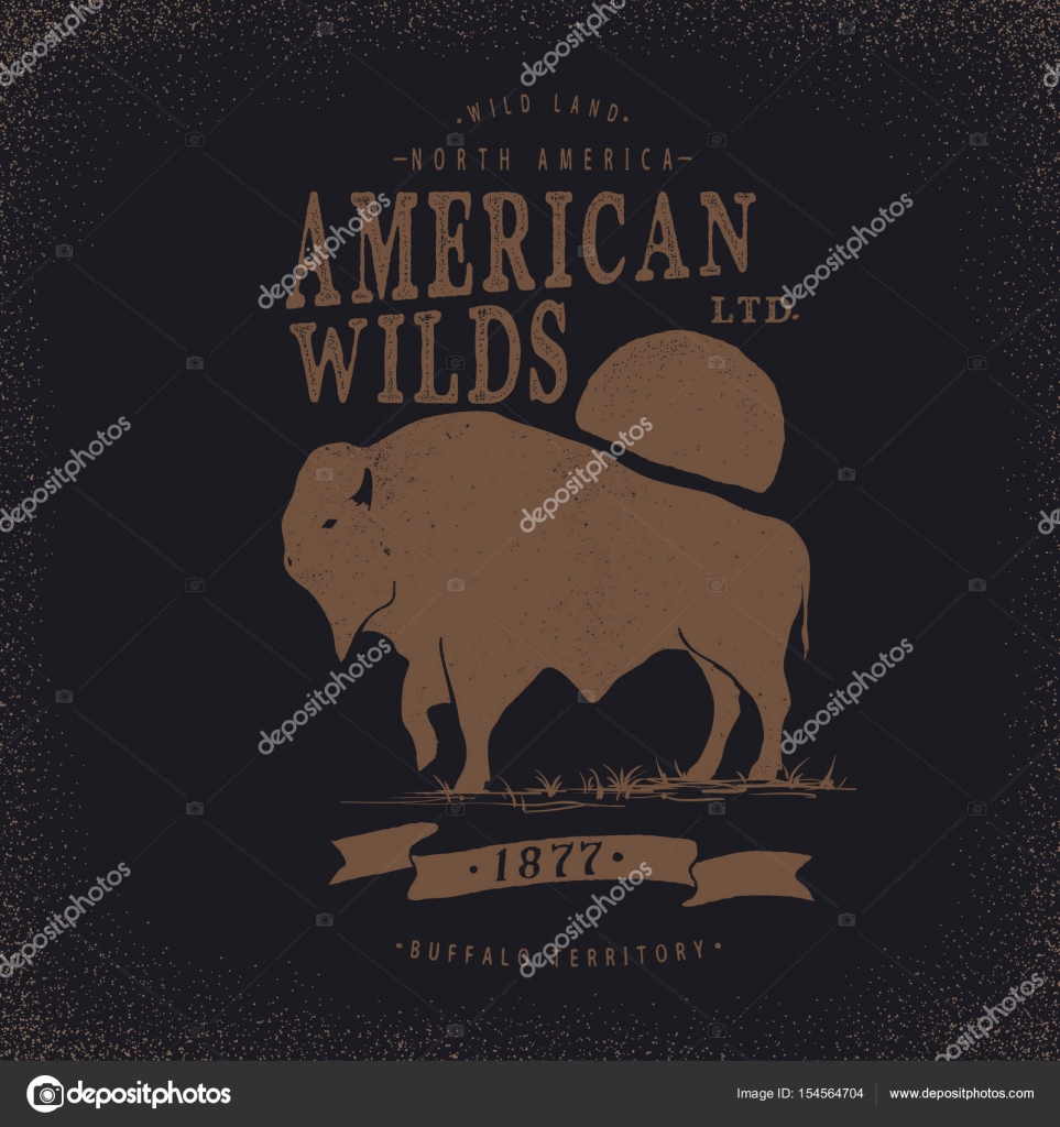 Buffalo retro label Stock Vector by ©mirquurius 154564704