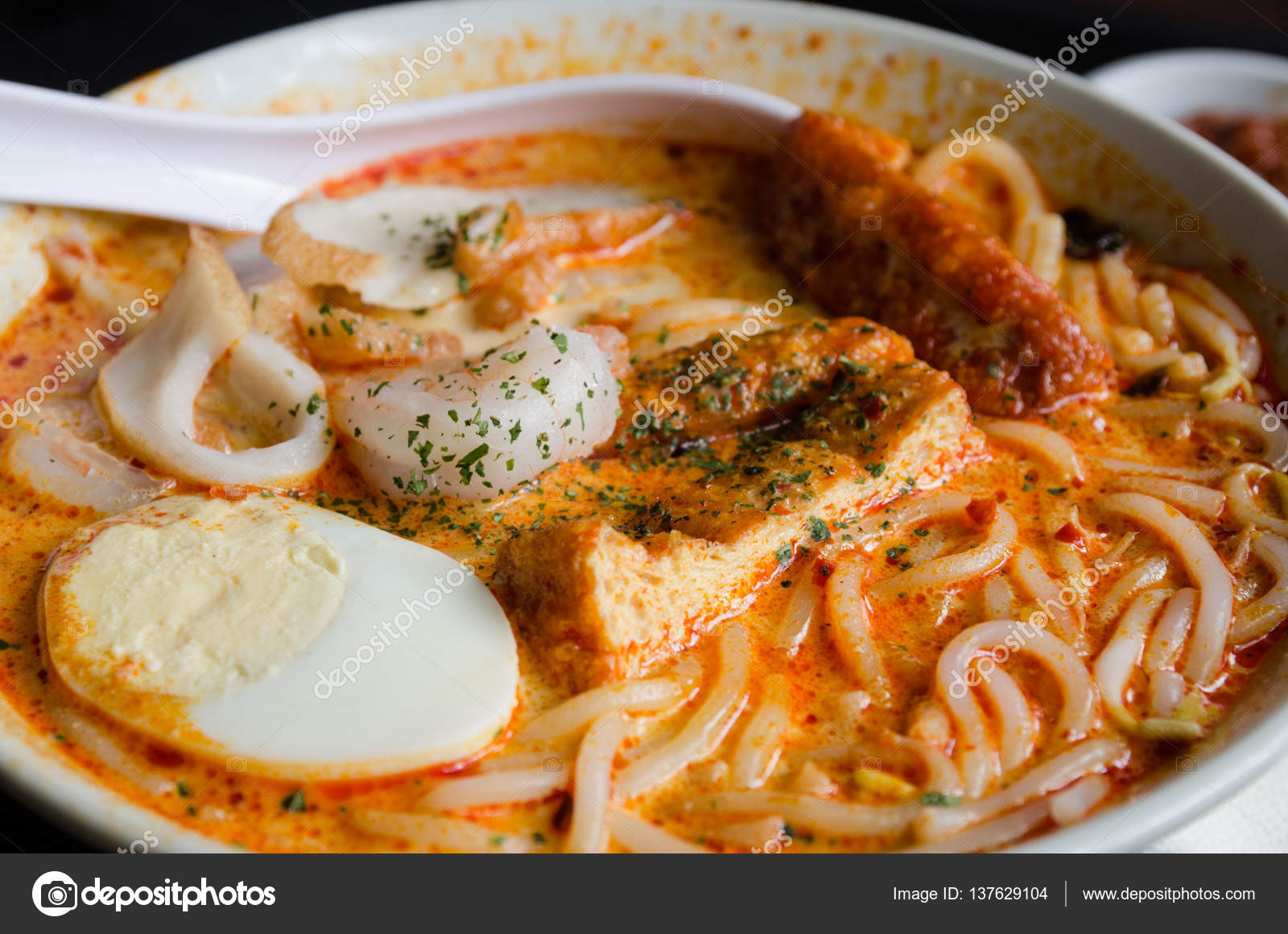 Singapore Laksa meal Stock Photo by ©tommy021 137629104