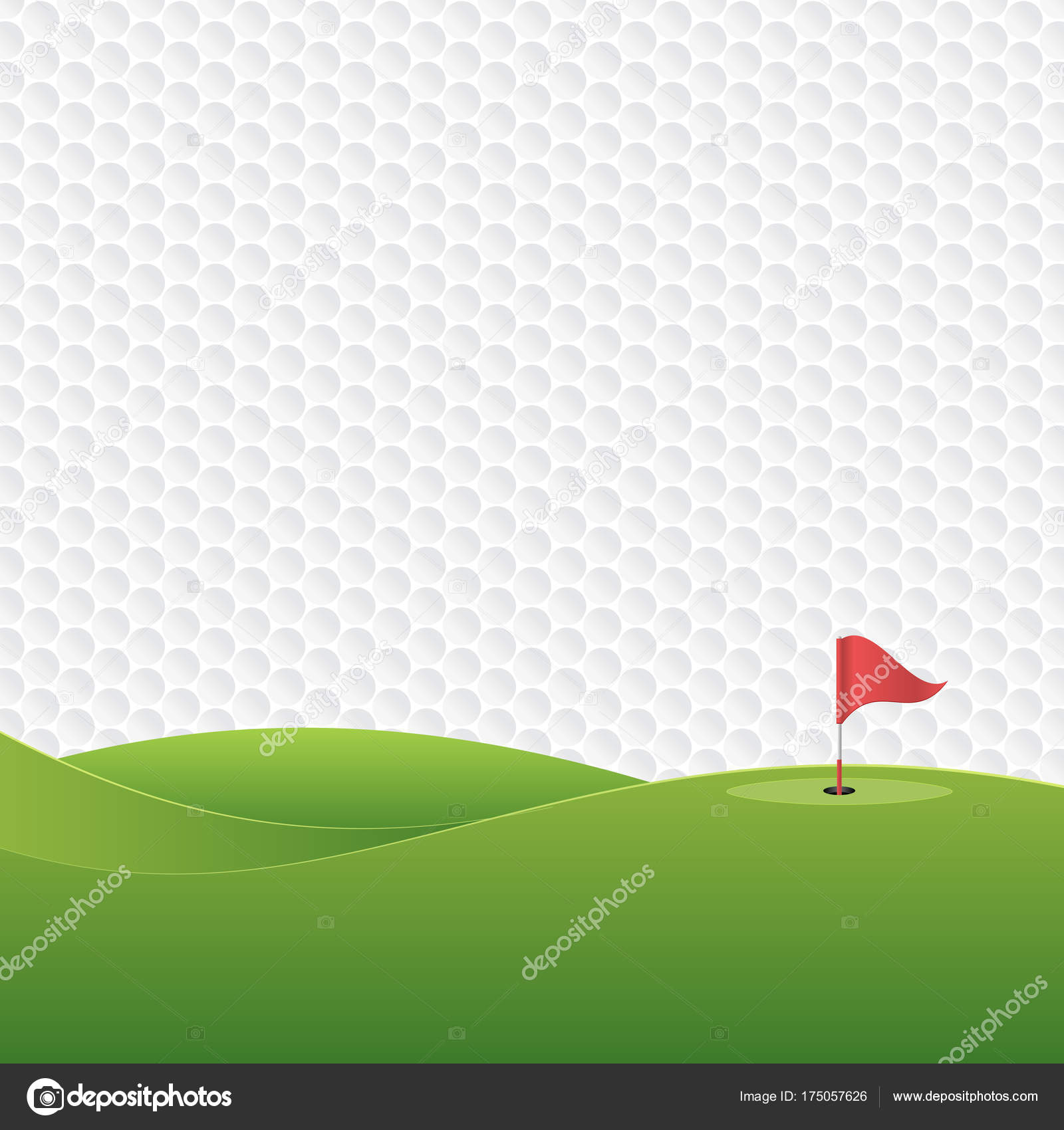 Golf course background. Stock Vector by ©sanchesnet1@gmail.com 175057626
