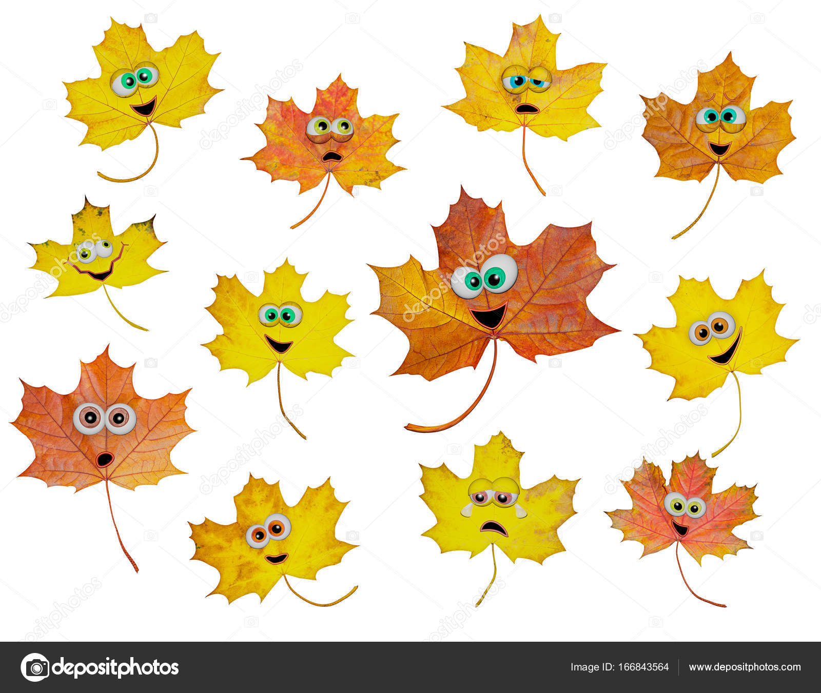 Set of animated maple leaves Stock Illustration by ©ekaterina0290 ...