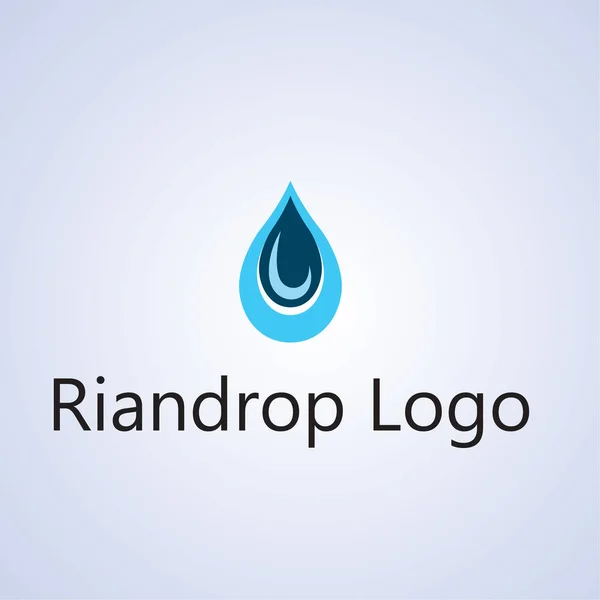 Raindrop logo on background Stock Vector Image by ©naresx36 #116671624