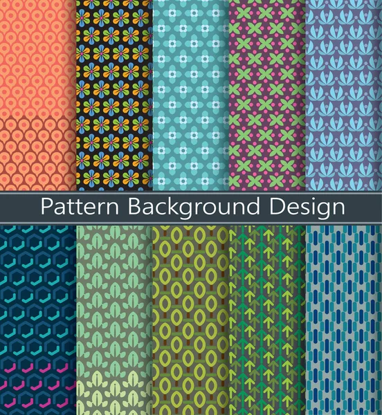 Retro different vector seamless patterns (tiling). — Stock Vector ...