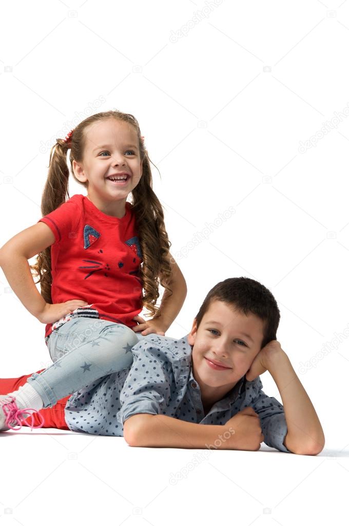 Relationship between two little children. Stock Photo by ©annadanilkova ...