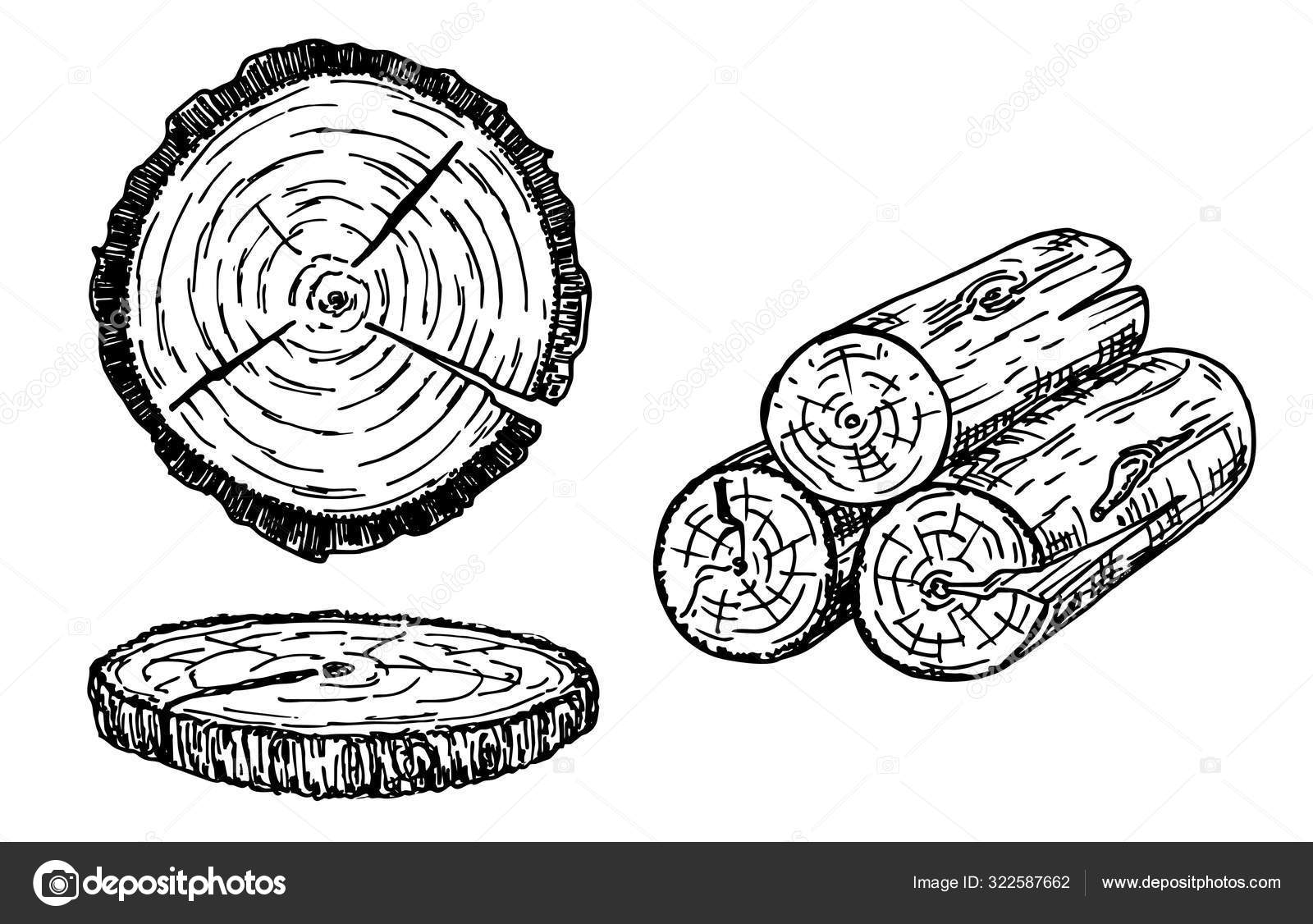 Wooden Log Cut