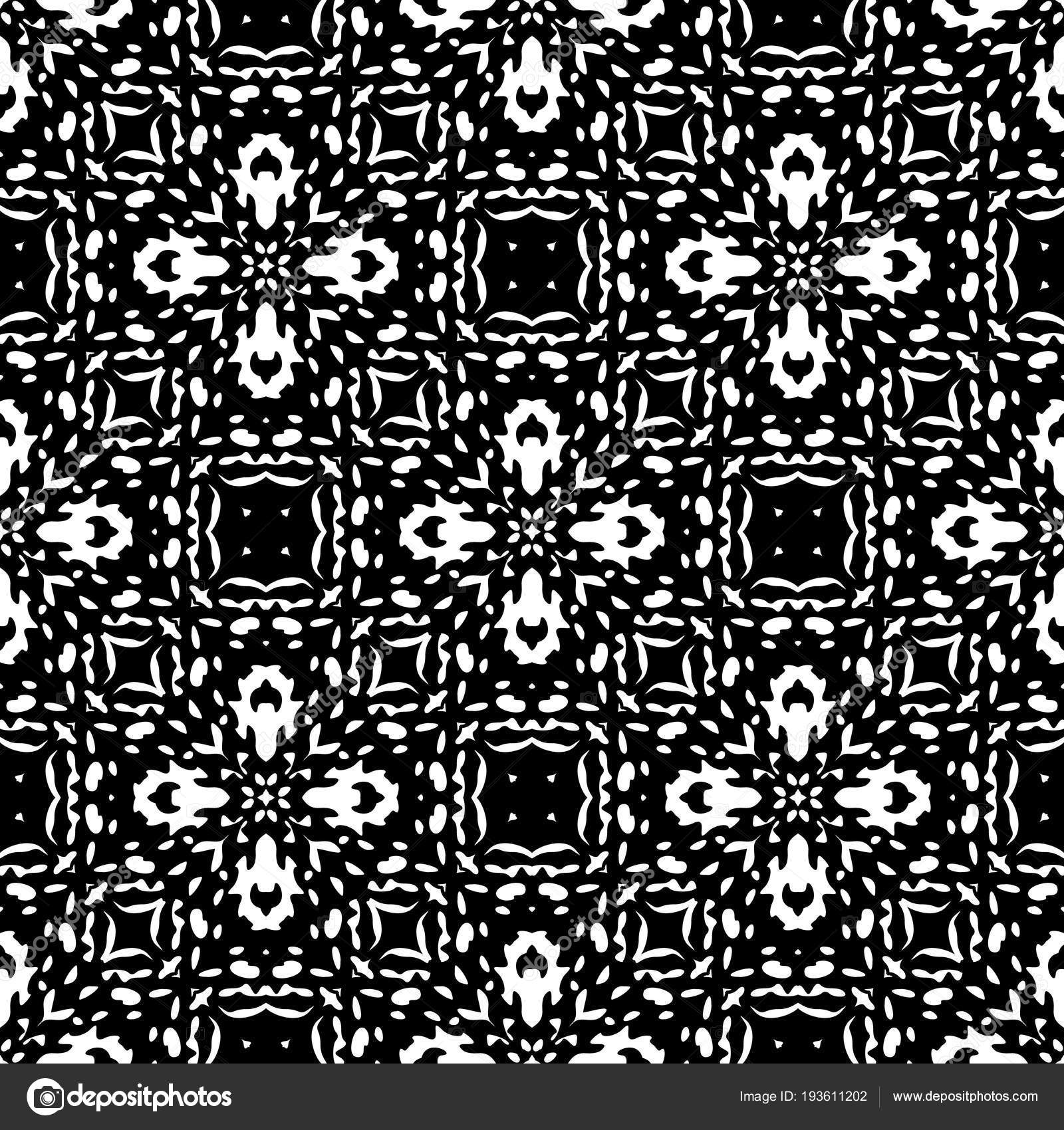 Black and White Seamless Ethnic Pattern. Tribal — Stock Vector ...