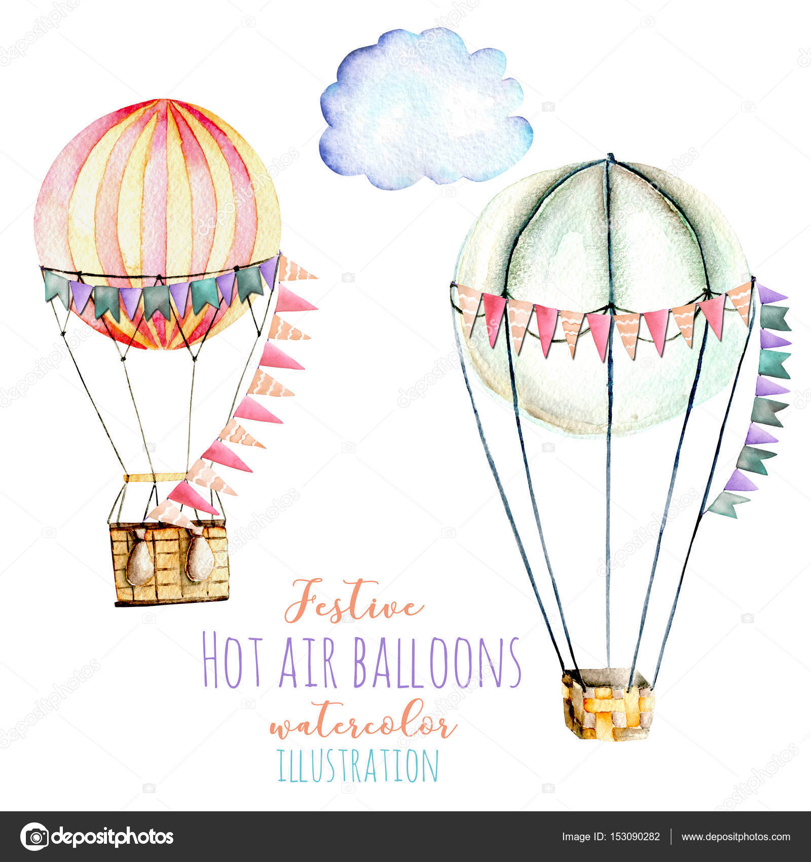 Hot Air Balloon Art Watercolor Balloon Art Hot Air Balloon Art Hot Air ...