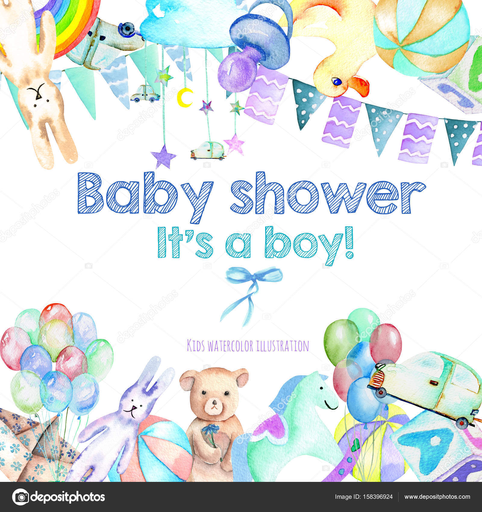 Baby Boy Border Clip Art