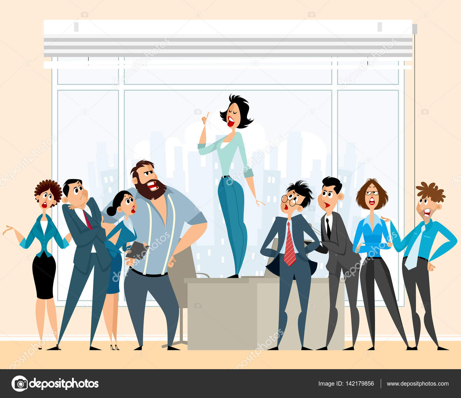 Debate In Business Stock Vector By ©guingm55 142179856