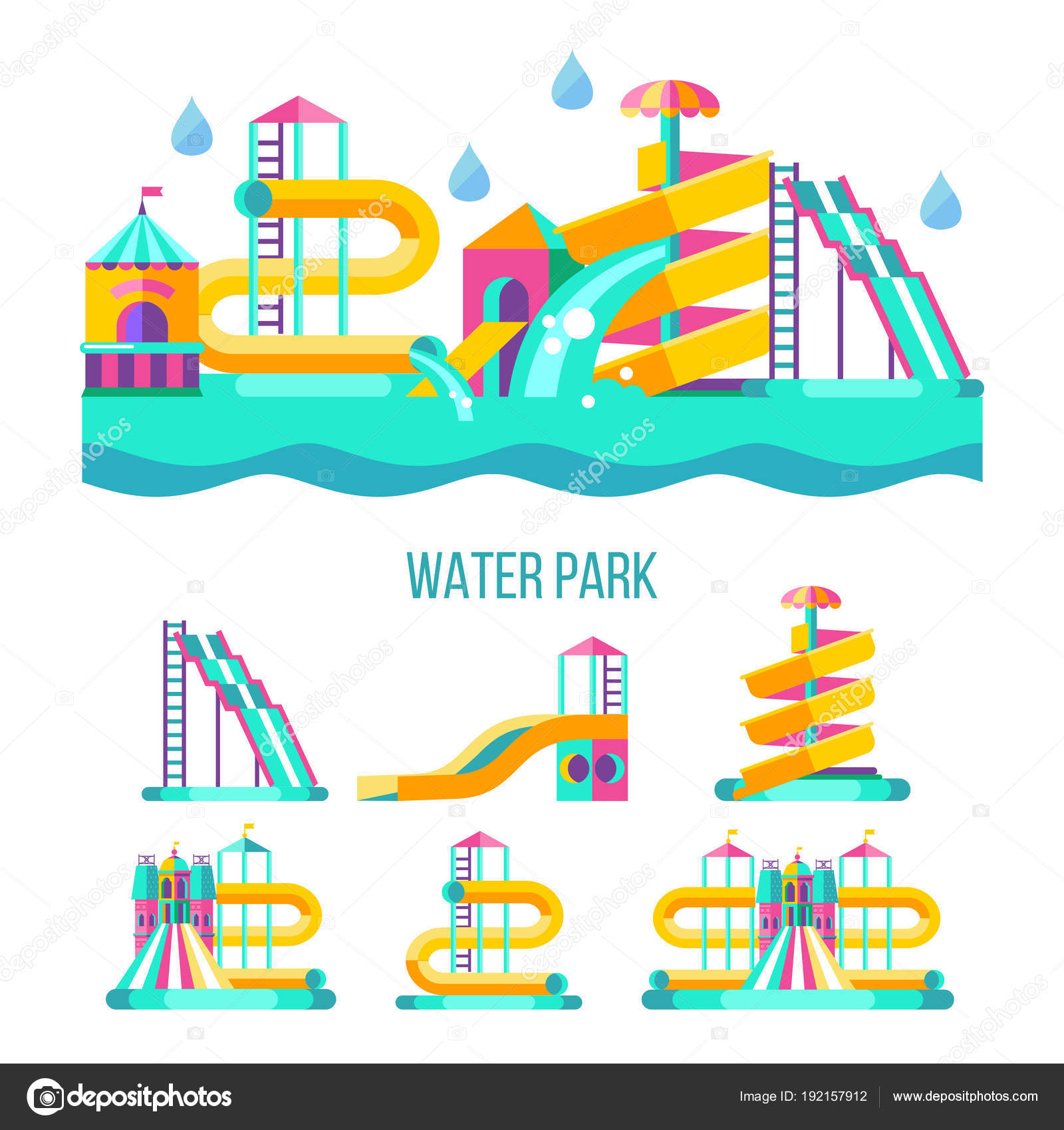 Splash Park Clipart