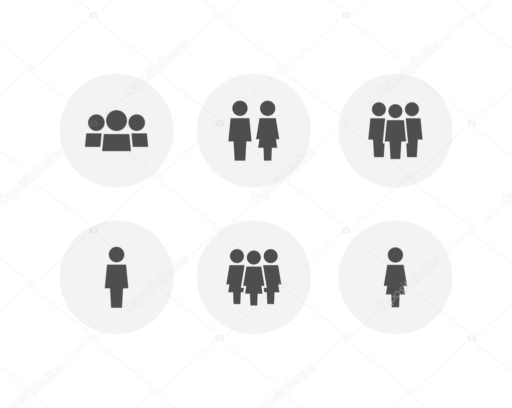 People pictogram icon set Stock Vector by ©Flower_Travelin_Man 127223958