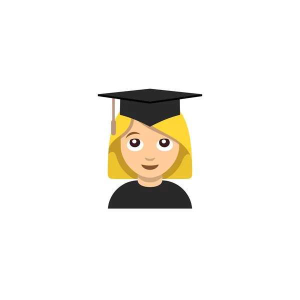 Student university graduation emoticon illustration — Stock Vector ...