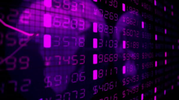 Financial diagrams tickers numbers business data money stock market ...