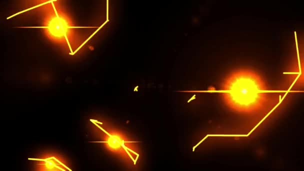 Electrical arcs neon lightning retro future vr voltage glow vector tron loop 4k — Stock Video ...