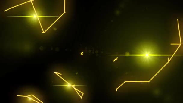 Electrical arcs neon lightning retro future vr voltage glow vector tron loop 4k — Stock Video ...