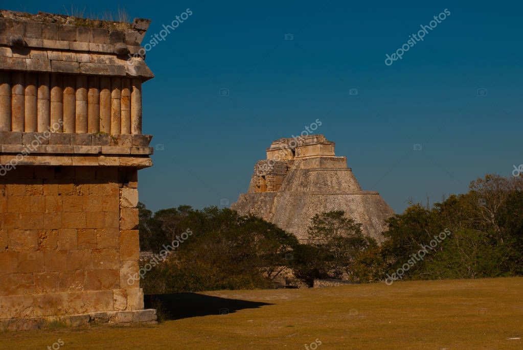 Ruinas de Uxmal, una antigua ciudad maya de la época clásica. Uno de los sitios arqueológicos ...