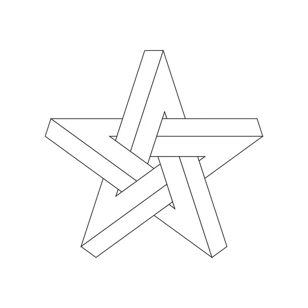 Impossible star with Black Dots. Impossible star Stock Vector Image by ...