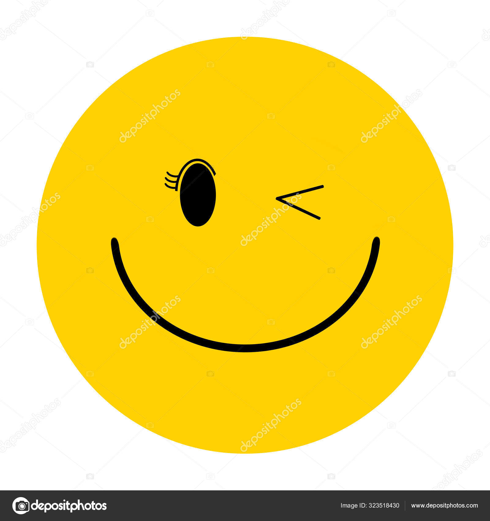 Smiley happy face — Stock Photo © DSom #323518430
