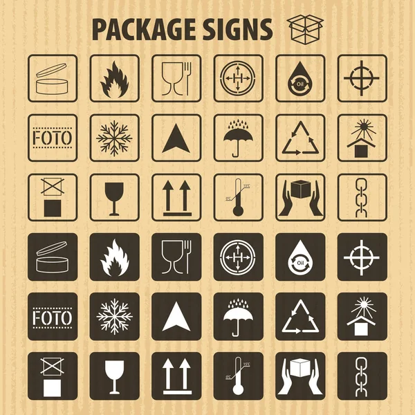Shipping Box Symbols