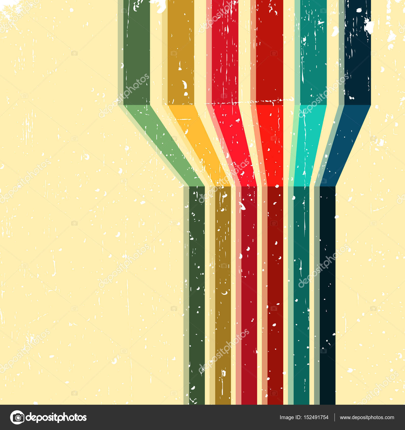 Vintage background with colored stripes Stock Vector Image by ©bobevv ...