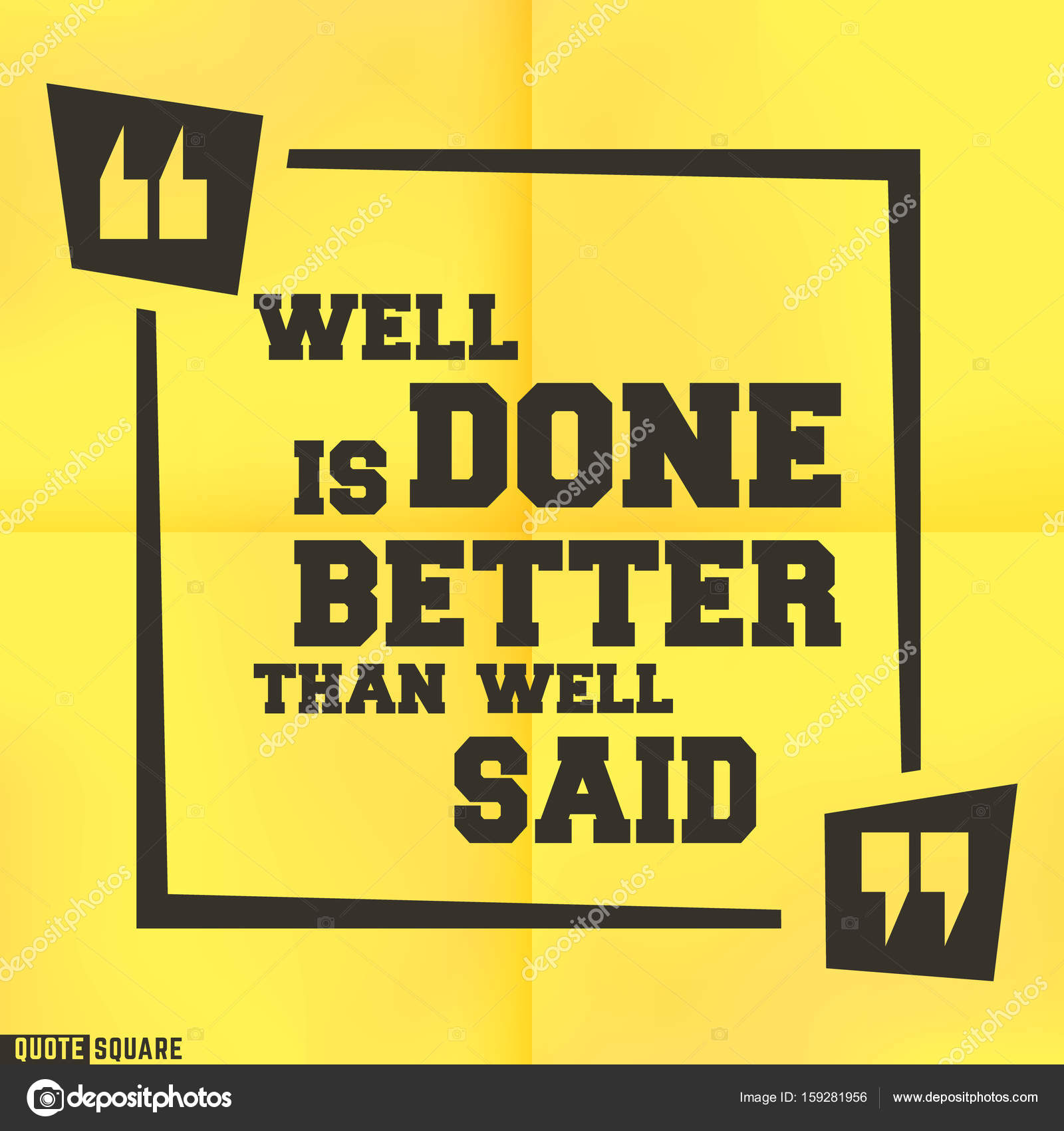 Quote motivational square template Stock Vector Image by ©bobevv #159281956