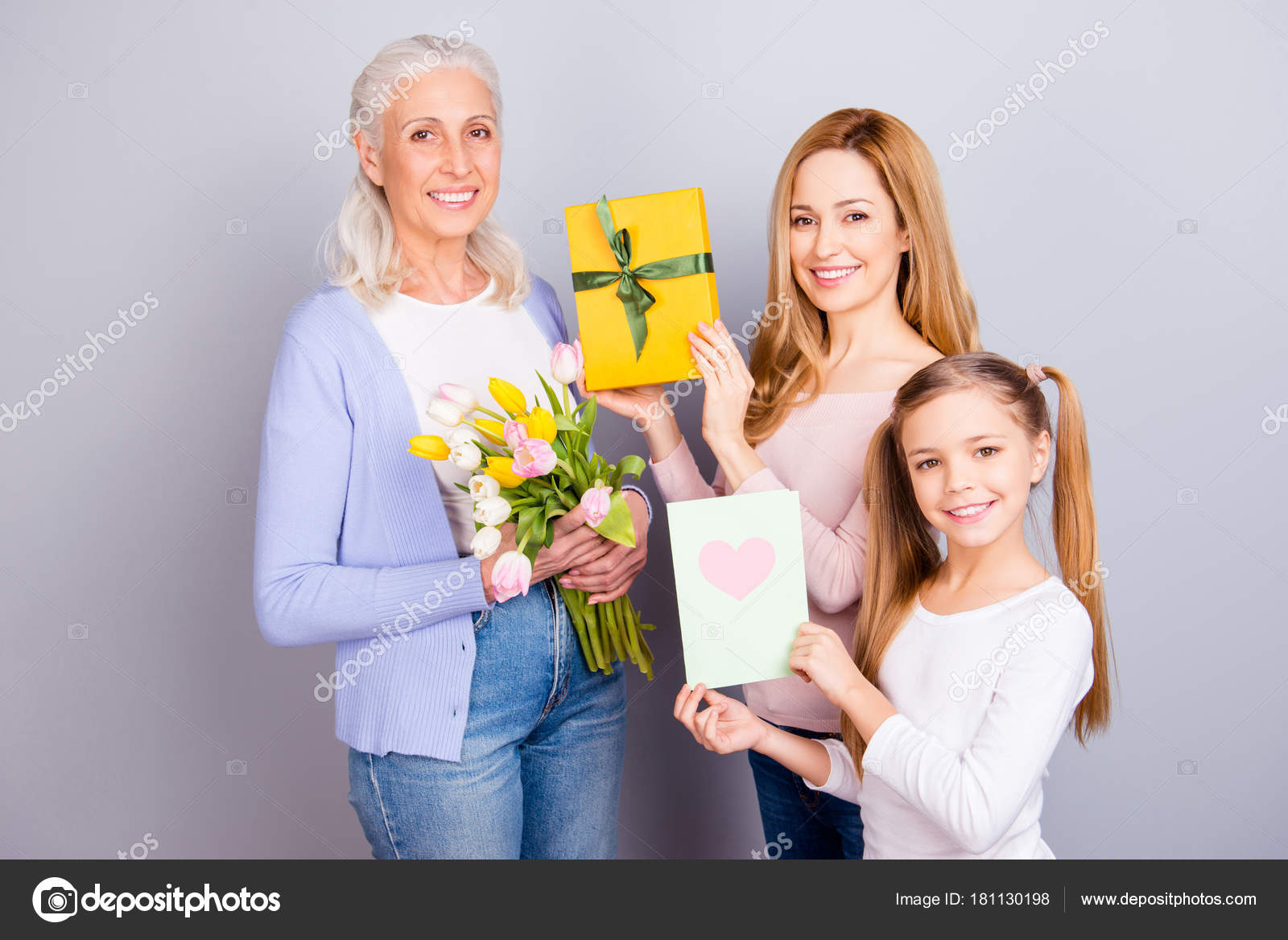 Relationship friendship care trust bonding maternity generation Stock ...