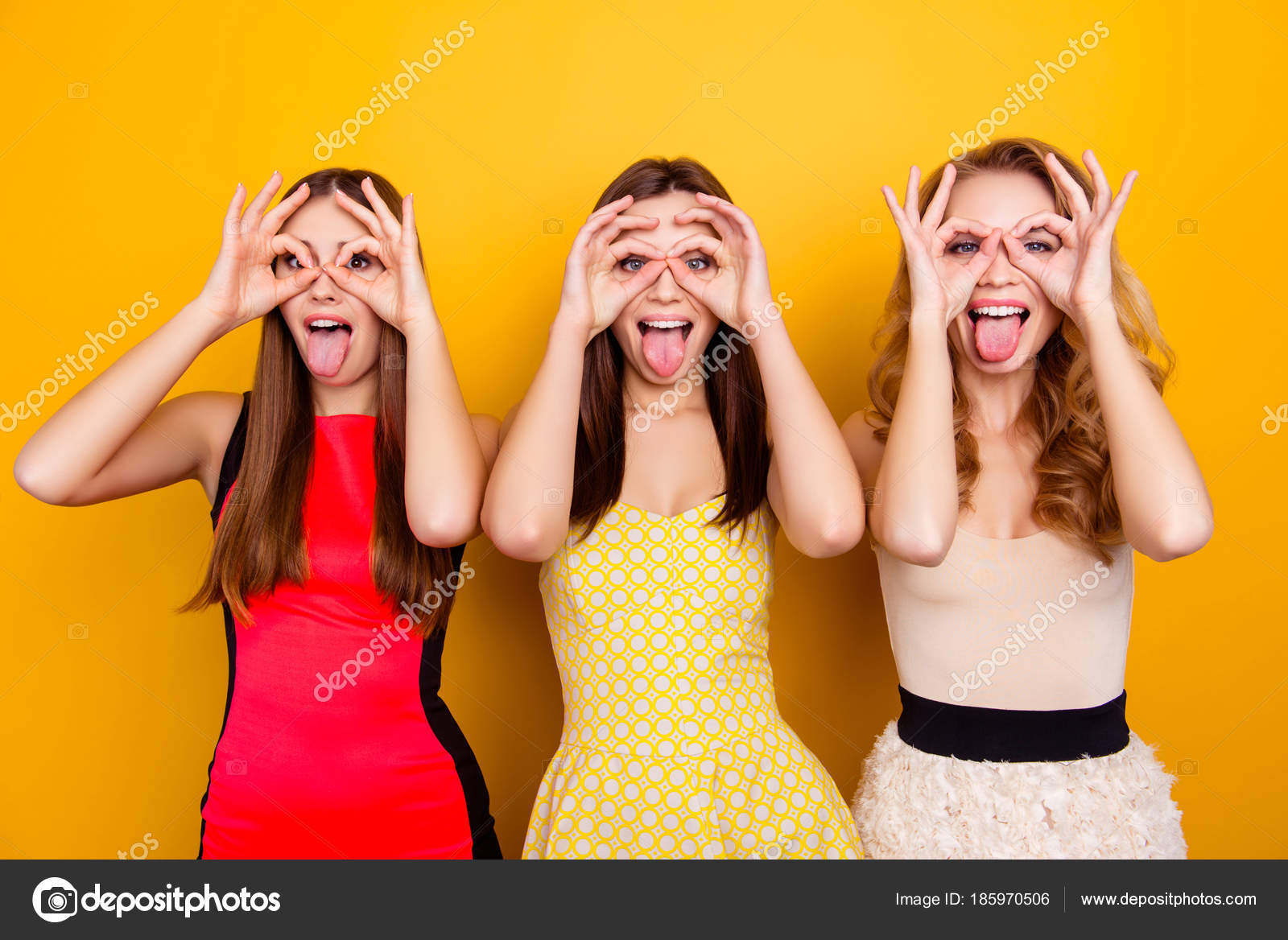 Three pretty, charming, attractive, nice, trendy, crazy girls sh ⬇ ...