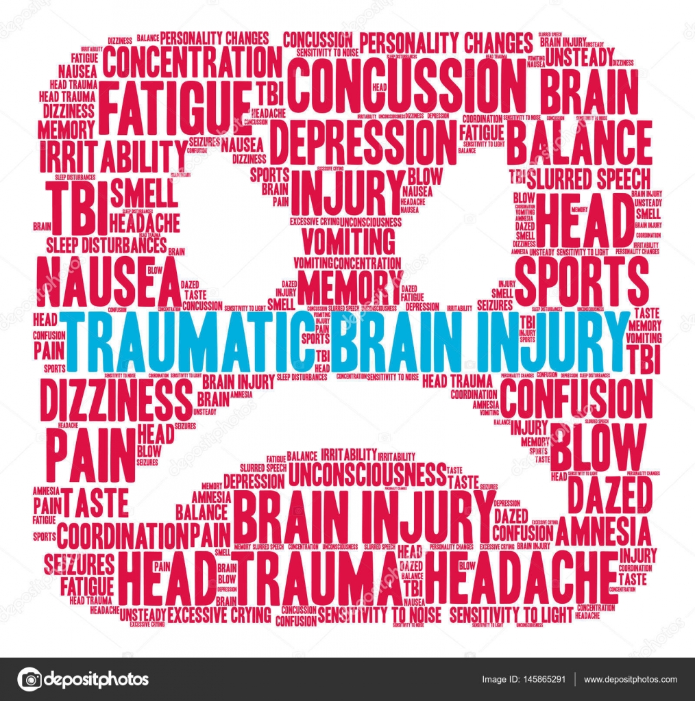 Traumatic Brain Injury Word Cloud — Stock Vector © arloo #145865291