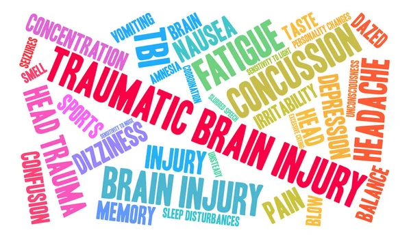 Traumatic Brain Injury Word Cloud Stock Vector Image by ©arloo #145865729